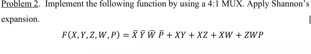 Solved Problem 2. Implement the following function by using | Chegg.com