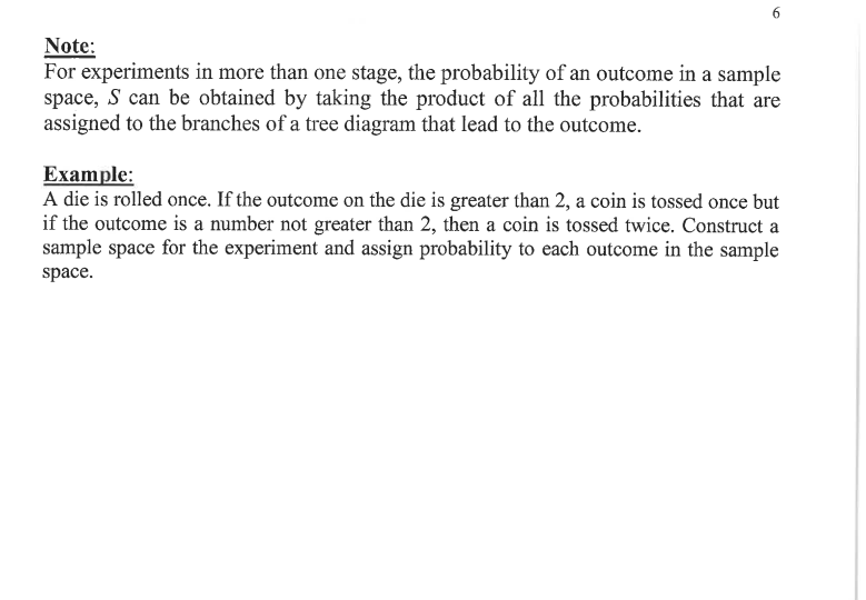 Solved Note: For experiments in more than one stage, the | Chegg.com