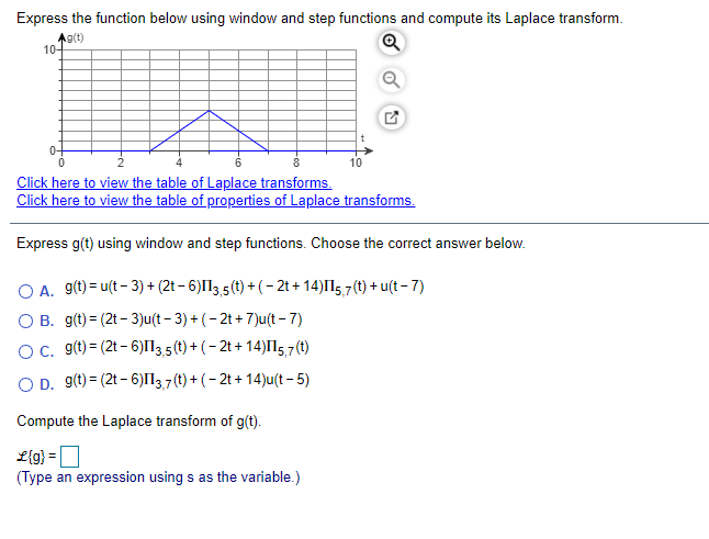 Solved Express the function below using window and step | Chegg.com