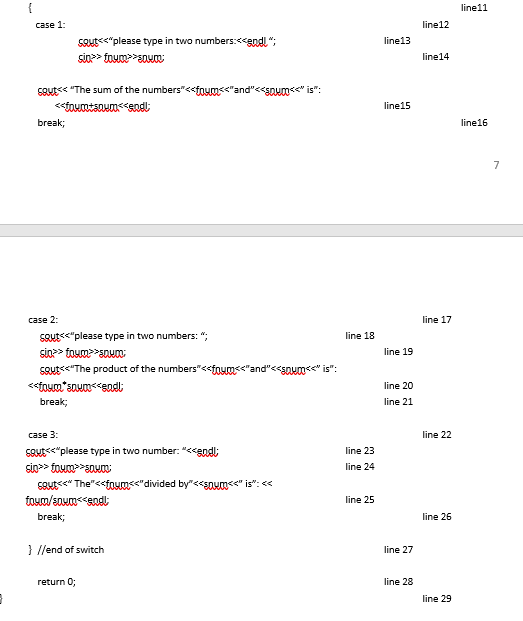Solved Study the C++ program below that uses a switch | Chegg.com