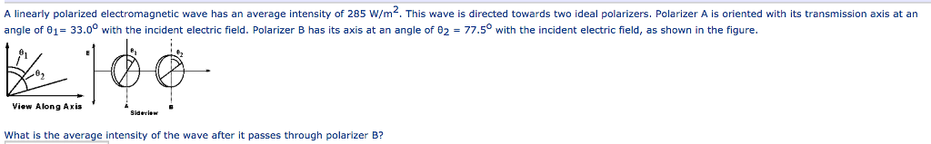 Solved A linearly polarized electromagnetic wave has an | Chegg.com
