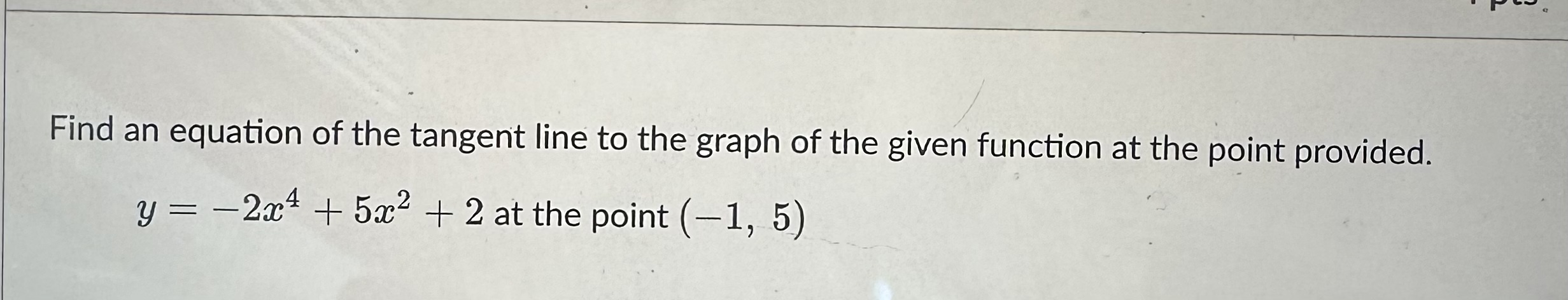 Solved Find an equation of the tangent line to the graph of | Chegg.com