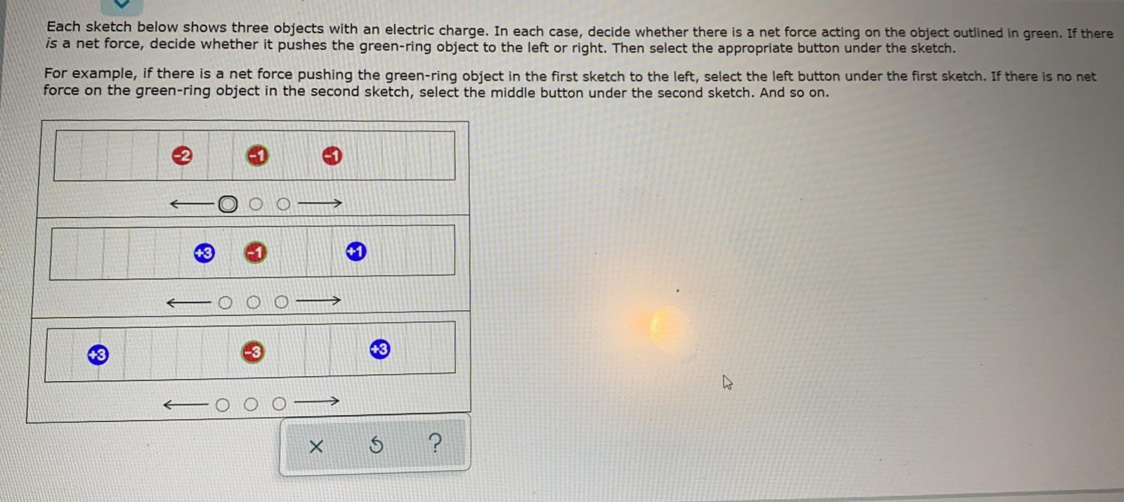 Solved Each sketch below shows three objects with an | Chegg.com