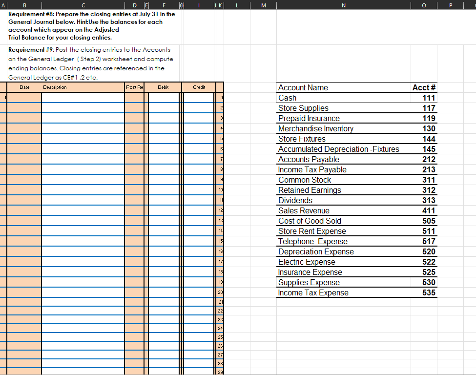 I have attached the following accounting spreadsheet | Chegg.com
