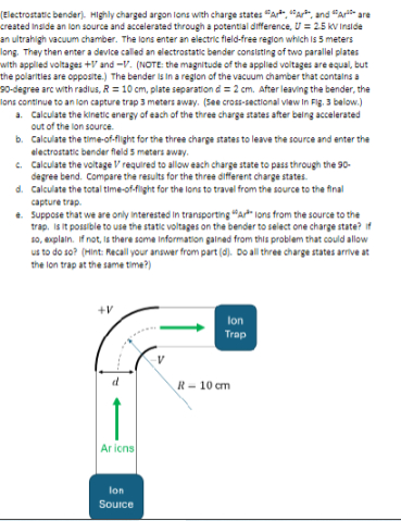 Solved Highly charged argon ions with charge states | Chegg.com