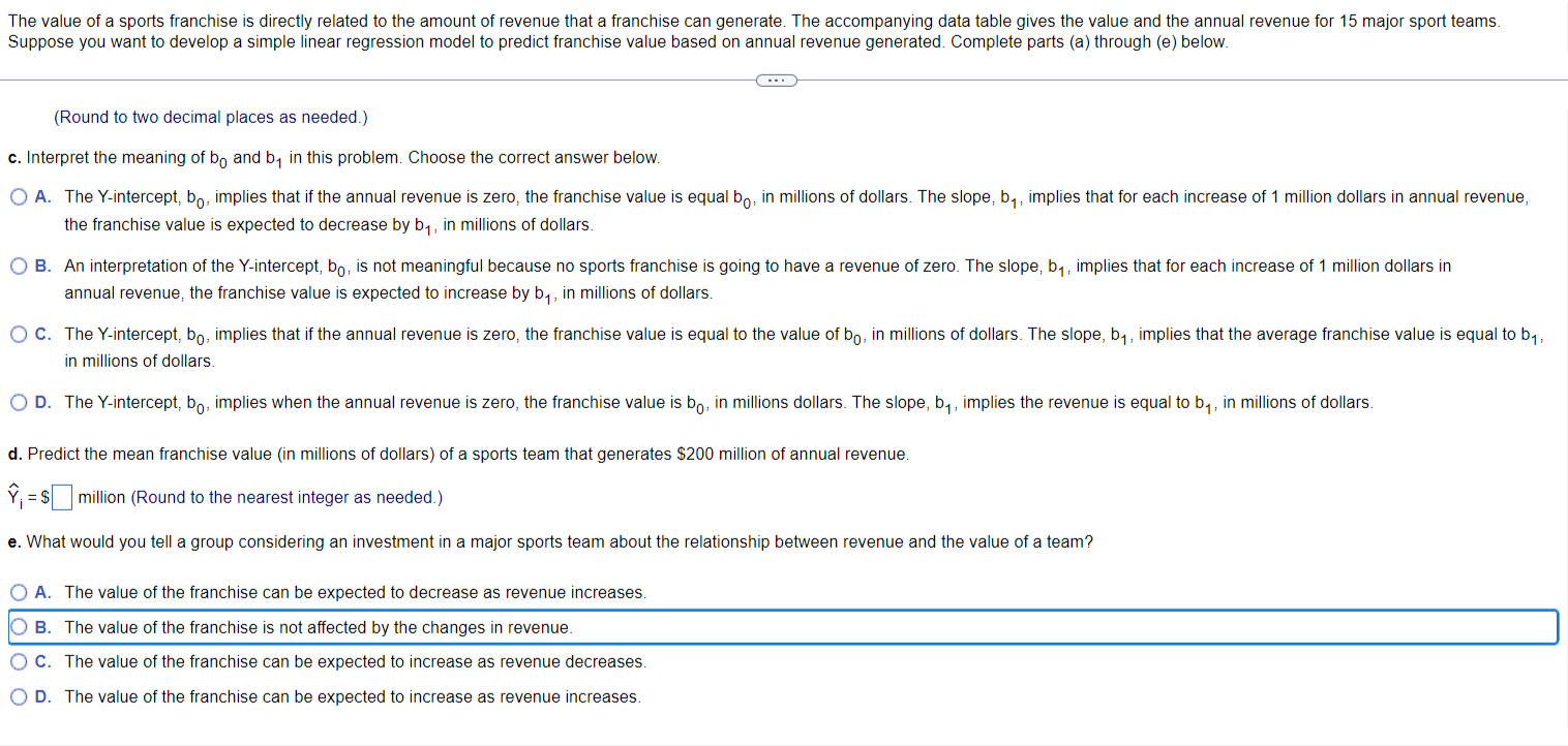 Solved Suppose you want to develop a simple linear | Chegg.com