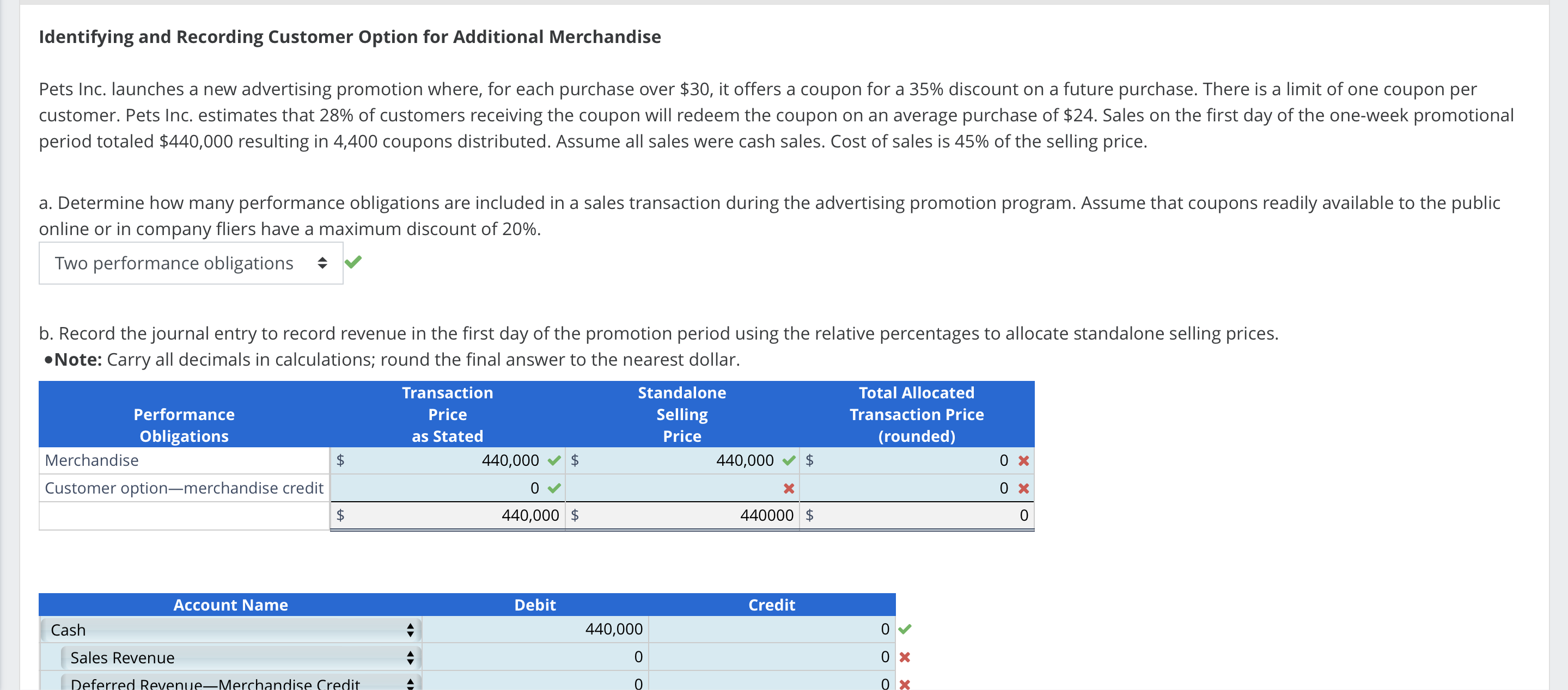 Solved Identifying and Recording Customer Option for | Chegg.com