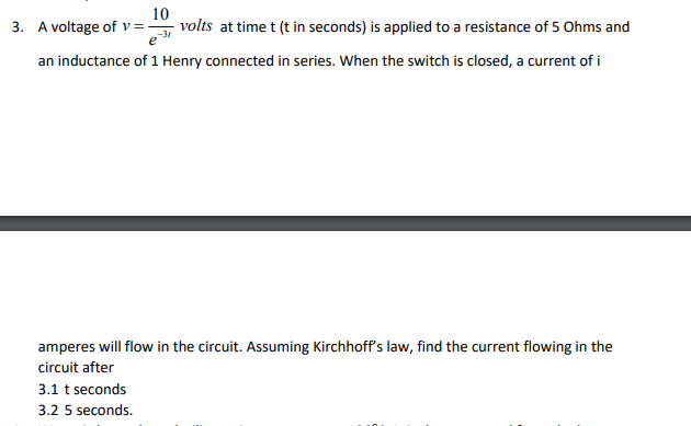 Solved Use ODEs to model the following problems and solve | Chegg.com Solved Use ODEs to model the following problems and solve | Chegg.com
