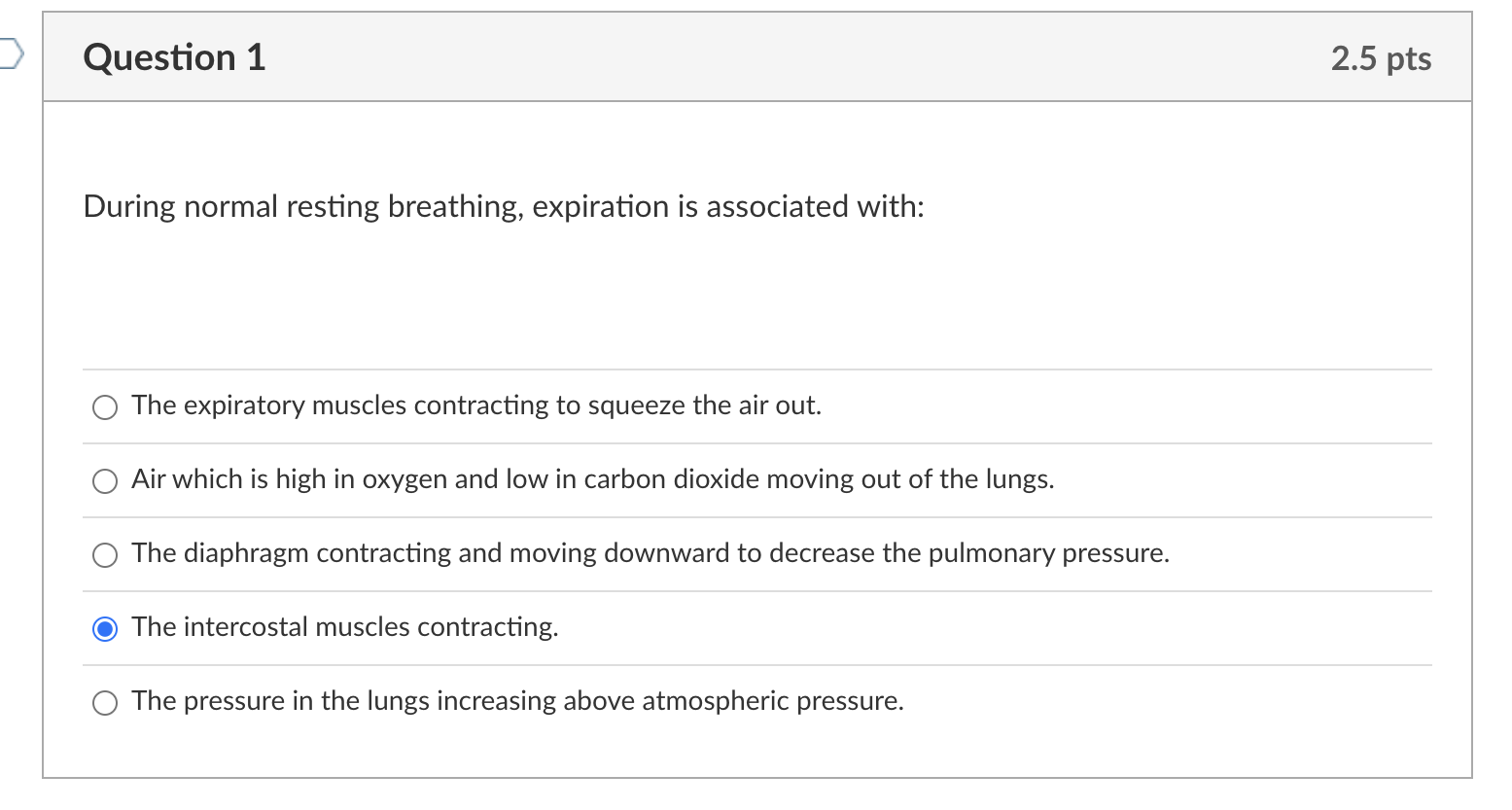 Solved During normal resting breathing, expiration is | Chegg.com