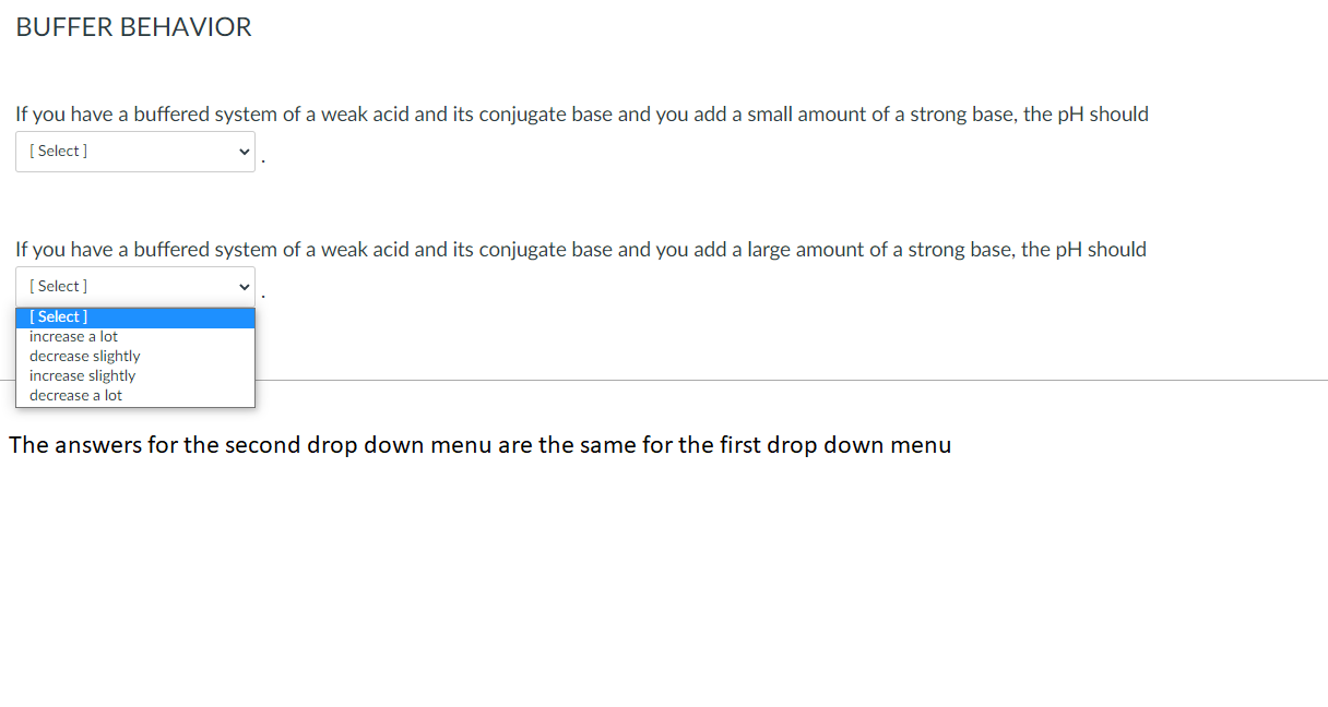 Solved BUFFER BEHAVIOR If you have a buffered system of a | Chegg.com