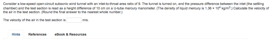 Solved Consider a low-speed open-circuit subsonic wind | Chegg.com