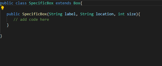 Solved public abstract class Box implements Comparable{ | Chegg.com