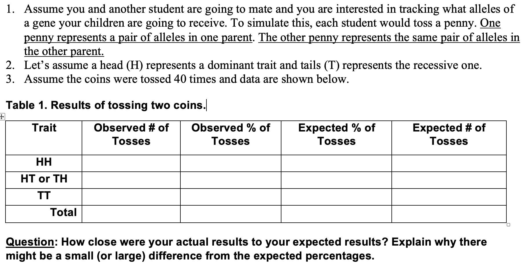 Solved 1. Assume you and another student are going to mate | Chegg.com