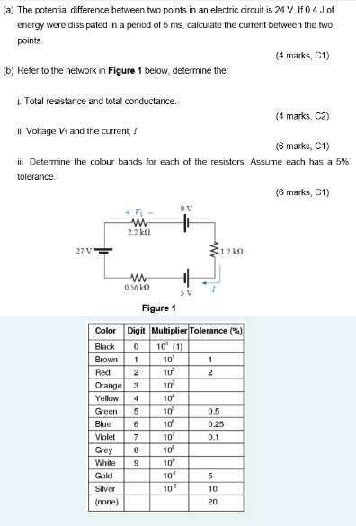 Solved (a) The potential difference between two points in an | Chegg.com