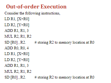 Solved Out-of-order Execution Consider the following | Chegg.com
