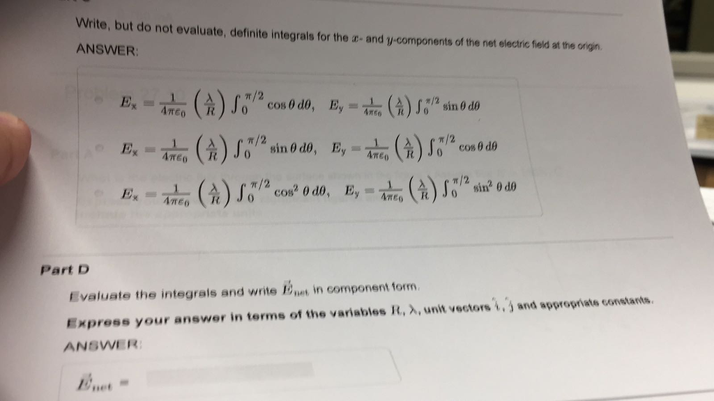 Solved Write, but do not evaluate, definite integrals for | Chegg.com