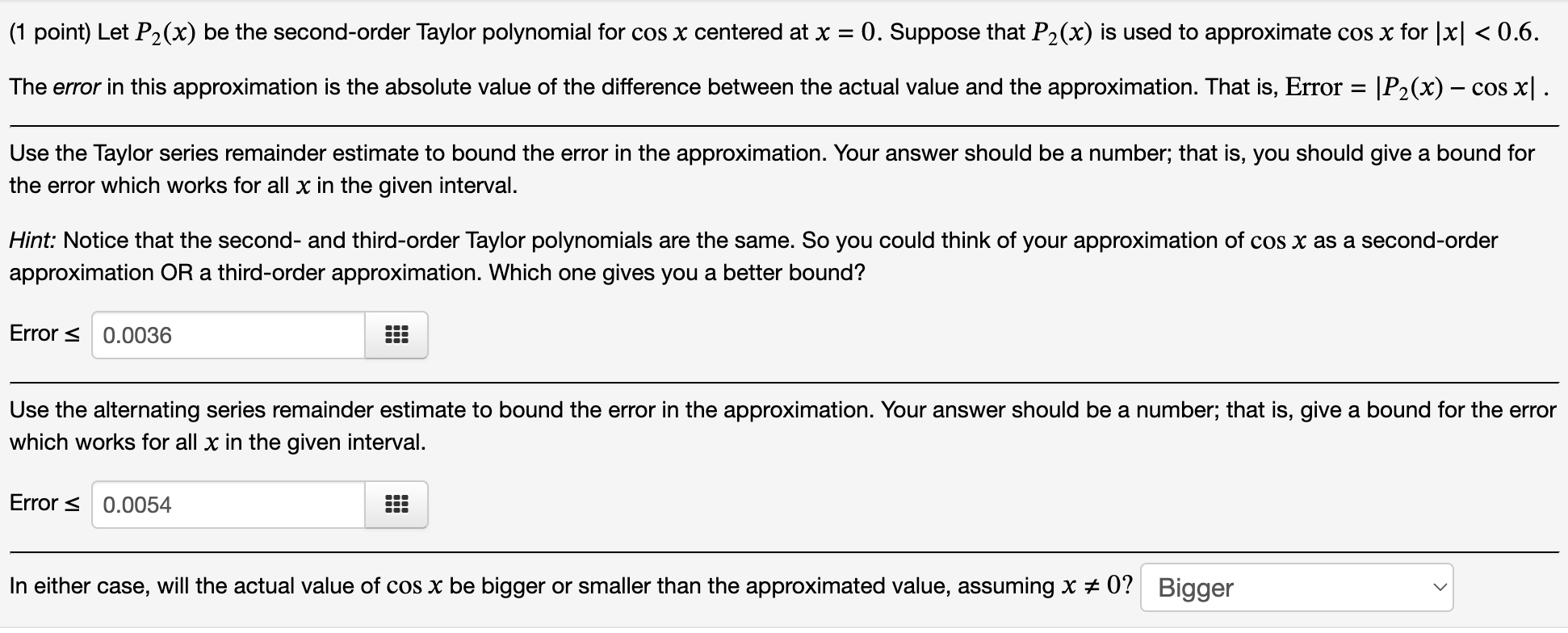 Solved Use the fourth-order Taylor polynomial for 𝑒9𝑥 ﻿at | Chegg.com