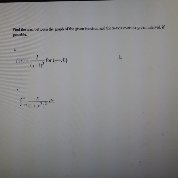 Solved Find the area between the graph of the given | Chegg.com