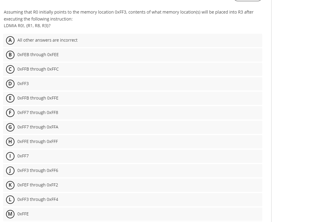 Solved Assuming that R0 ﻿initially points to the memory | Chegg.com