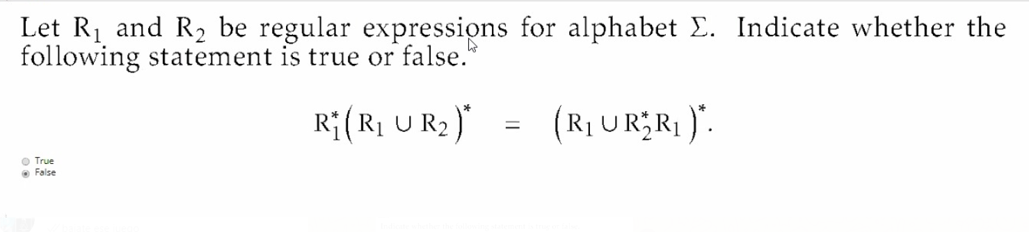Solved Let R1 and R2 be regular expressions for alphabet E. | Chegg.com