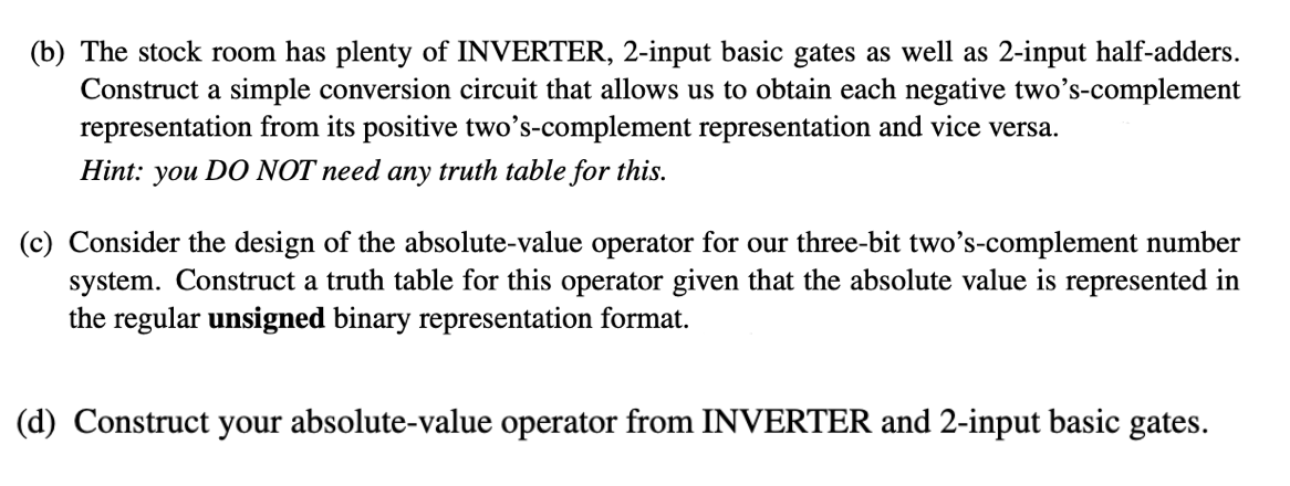 Solved II Two's complement is a mathematical operation on | Chegg.com