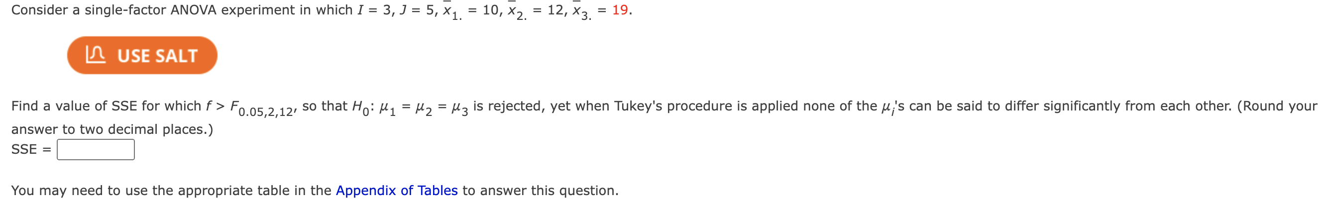 Consider a single-factor ANOVA experiment in which | Chegg.com