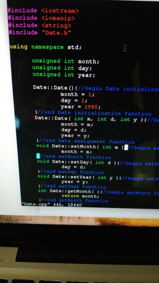Solved Calendar.cpp Create a driver program with a main | Chegg.com