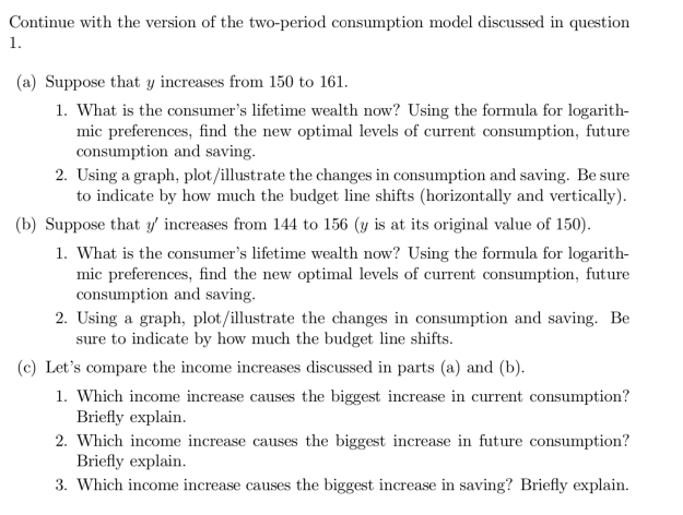 Solved Continue with the version of the two-period | Chegg.com