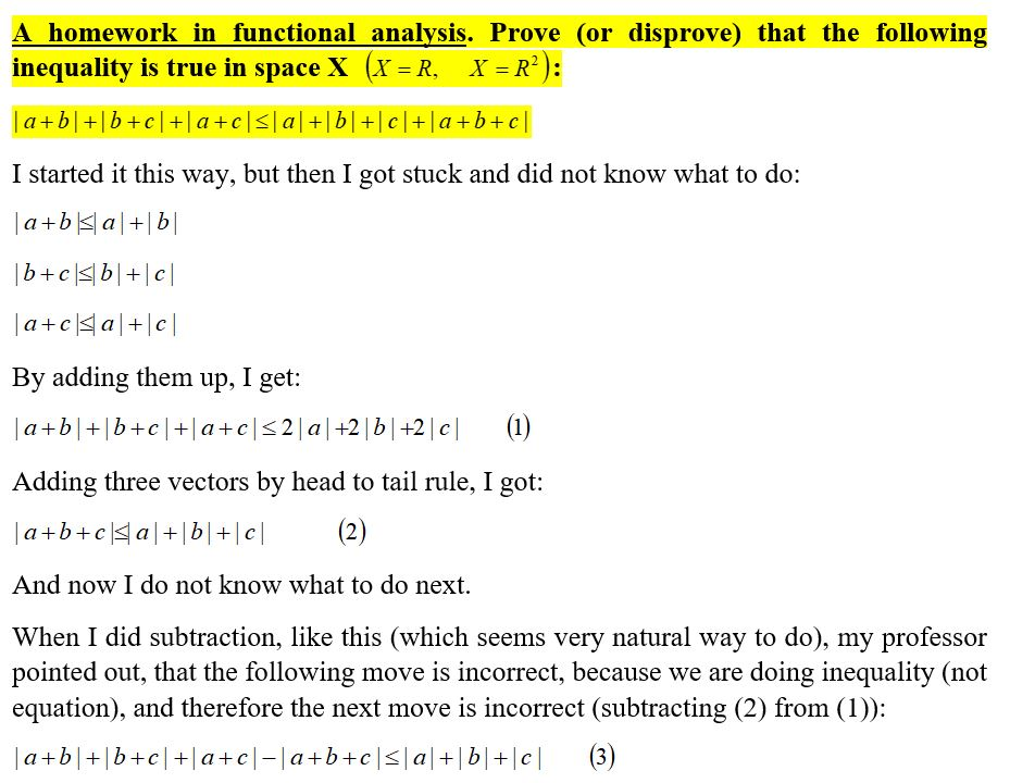 Solved A homework in functional analysis. Prove (or | Chegg.com