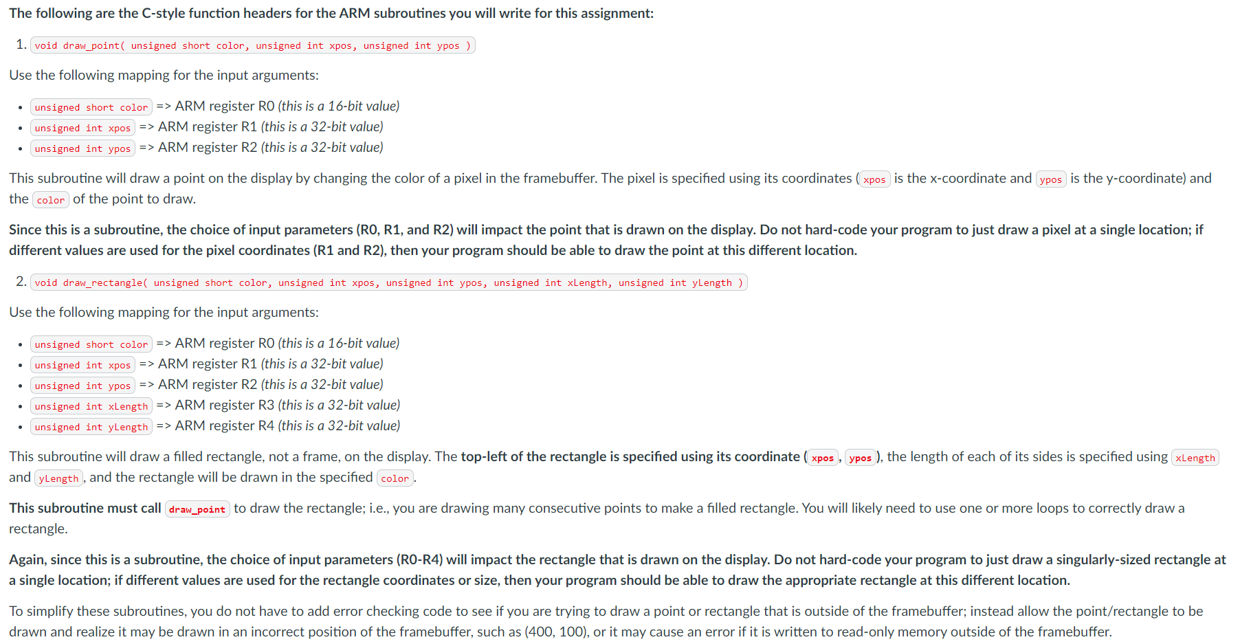 Essentially we need to draw a rectangle on the pixel | Chegg.com