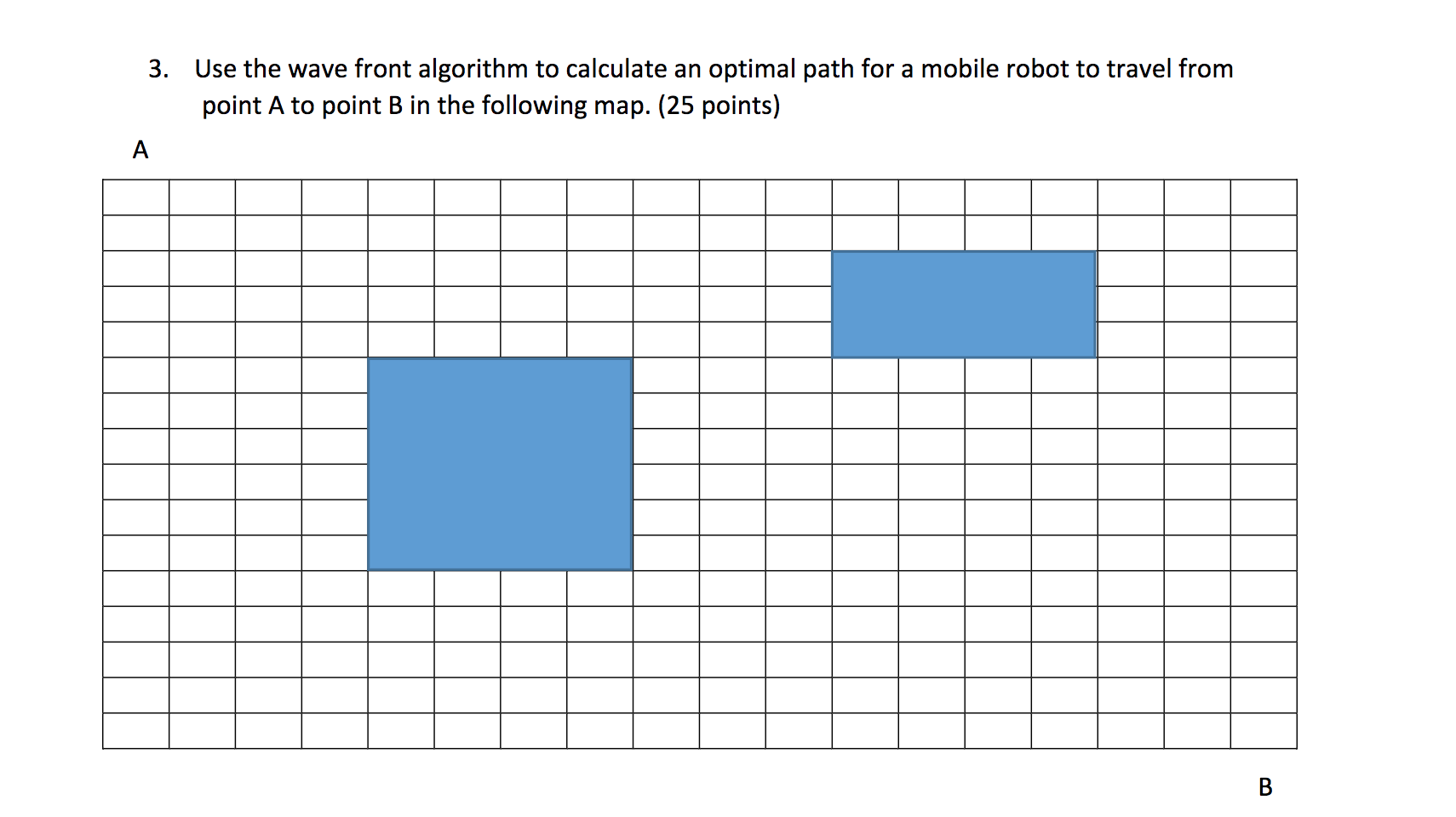 Solved 3. Use the wave front algorithm to calculate an | Chegg.com