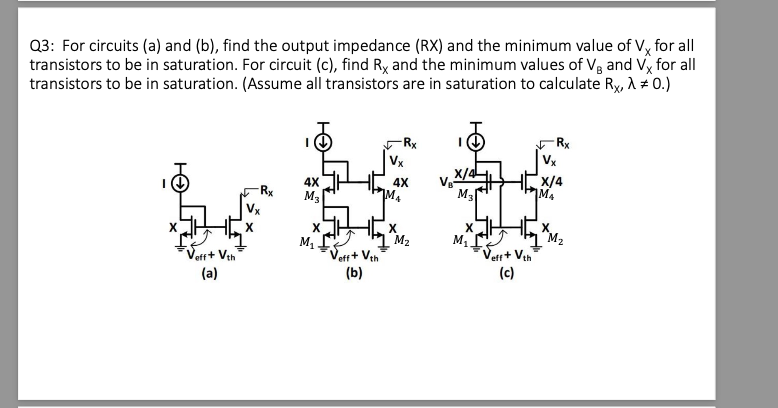 Solved Q3: For circuits (a) and (b), find the output | Chegg.com