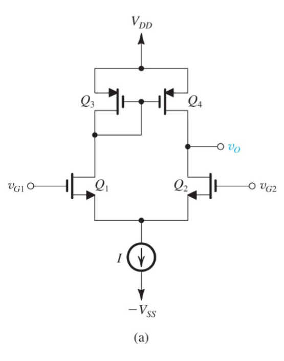 Solved 2. Consider a current-mirror-loaded CMOS differential | Chegg.com Solved 2. Consider a current-mirror-loaded CMOS differential | Chegg.com