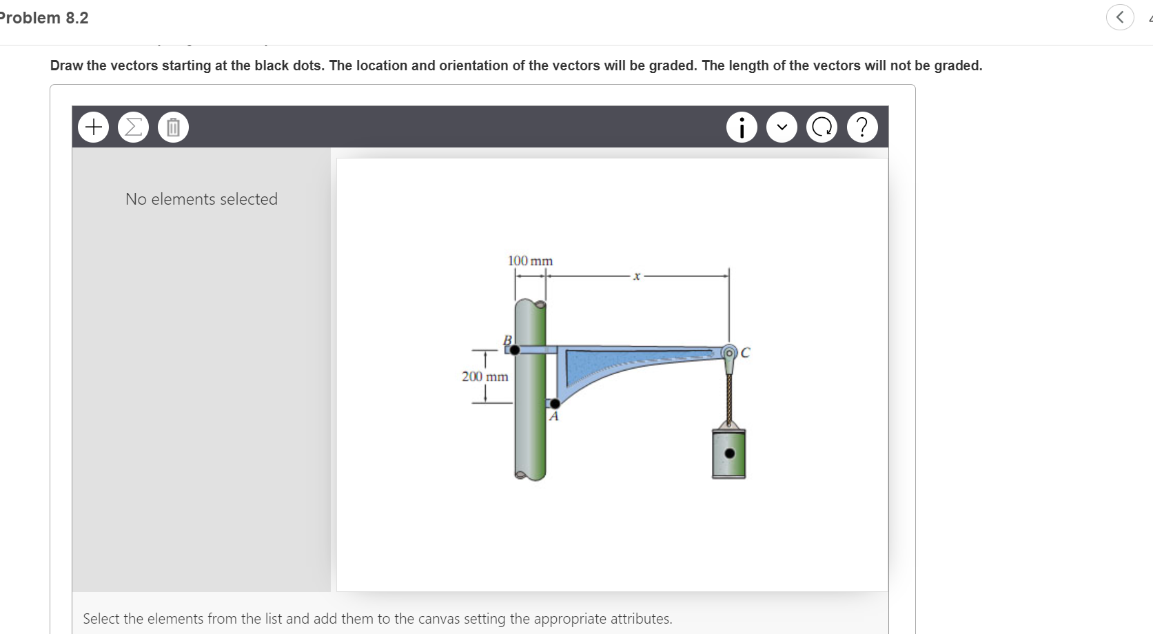 Solved No Elements Selected Select The Elements From The