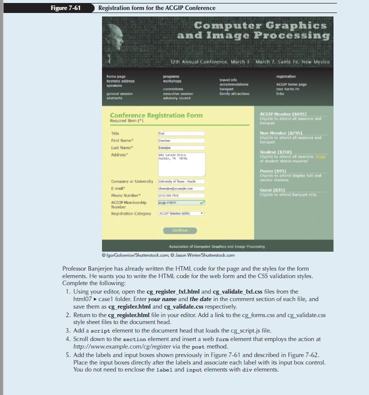 Need help with Tutorial 7 Case Problem 1 from New | Chegg.com