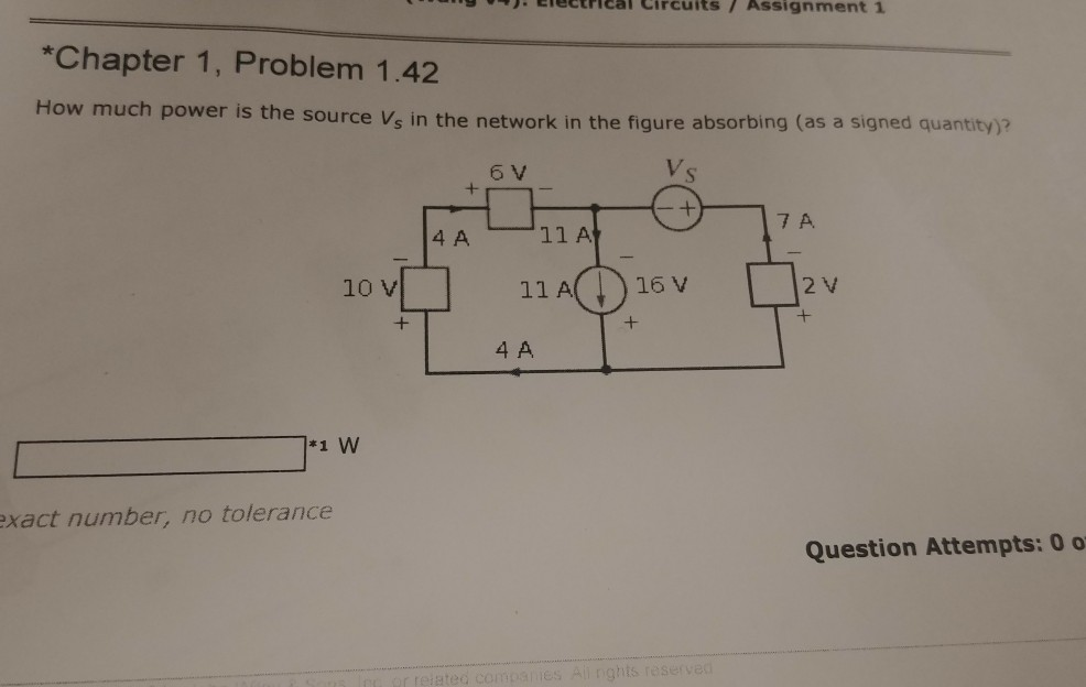 Solved Electrical Circuits Assignment 1 Chapter 1 Chegg