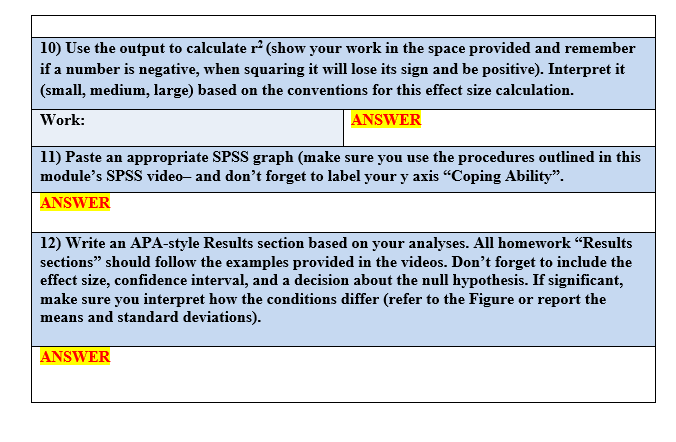 Solved Part II: SPSS Application These questions require the | Chegg.com