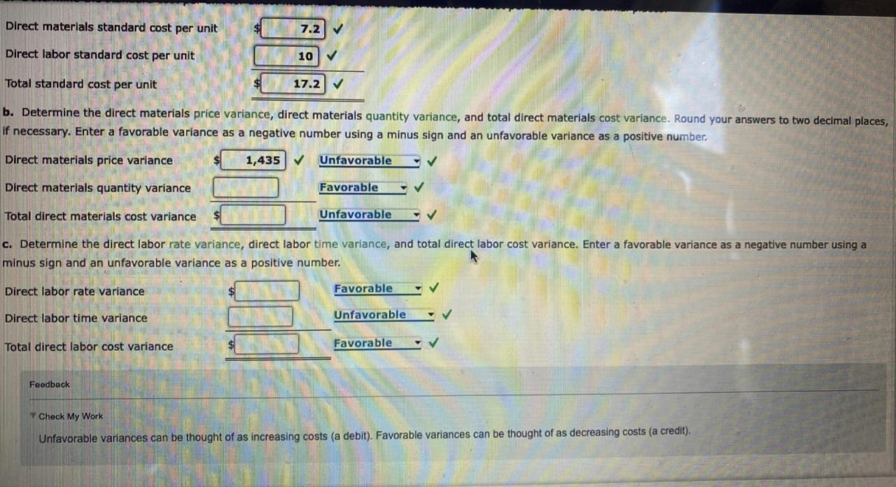 Solved Direct Materials and Direct Labor Variance Analysis | Chegg.com