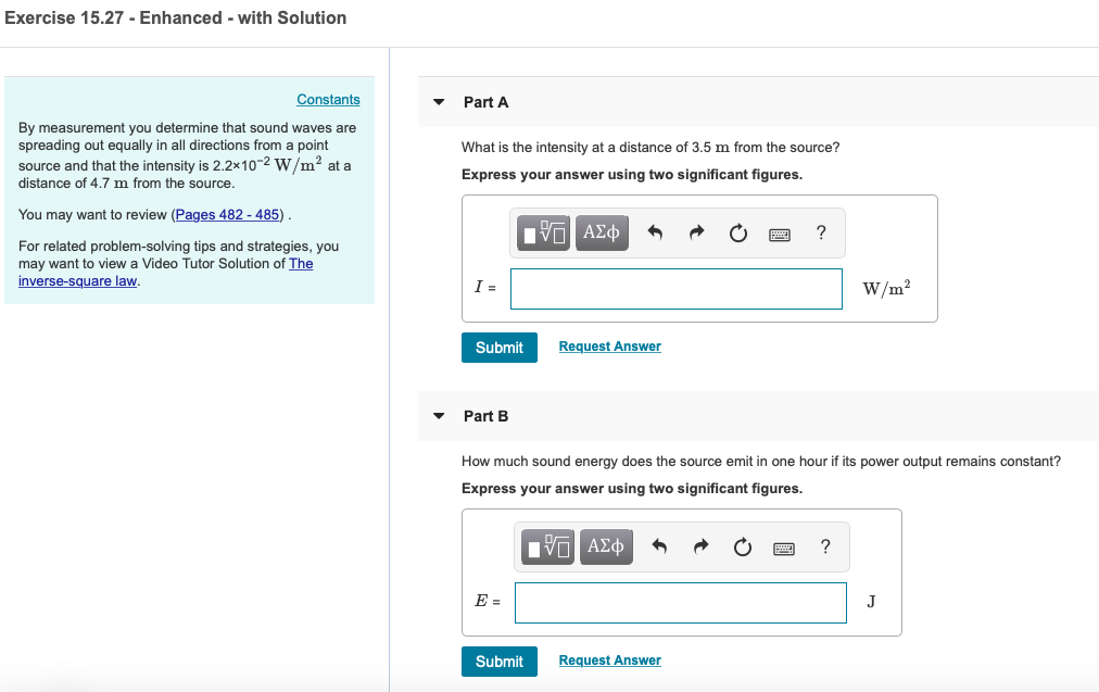 Solved Exercise 15.27-Enhanced - with Solution Constants | Chegg.com