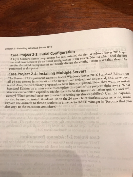 Solved Textbook: Hands-On Microsoft® Windows® Server 2016, | Chegg.com
