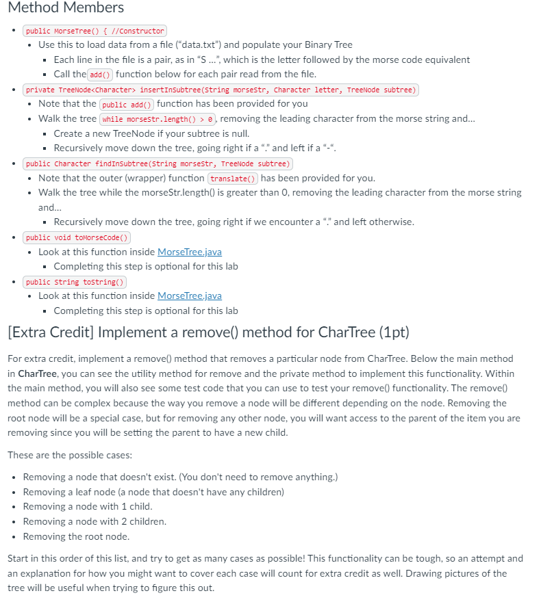 2. Introduction to the Morse Iree In this section, | Chegg.com