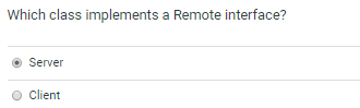 Solved Which class implements a Remote interface? Server | Chegg.com