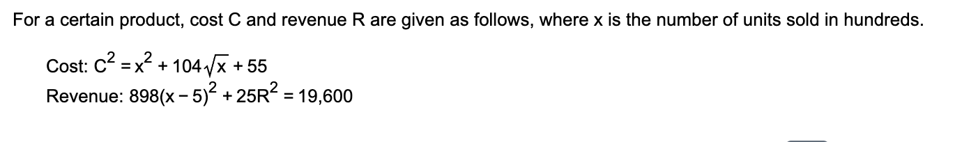 Solved A. Find the marginal cost of dC/dx at x=5 B. Find | Chegg.com