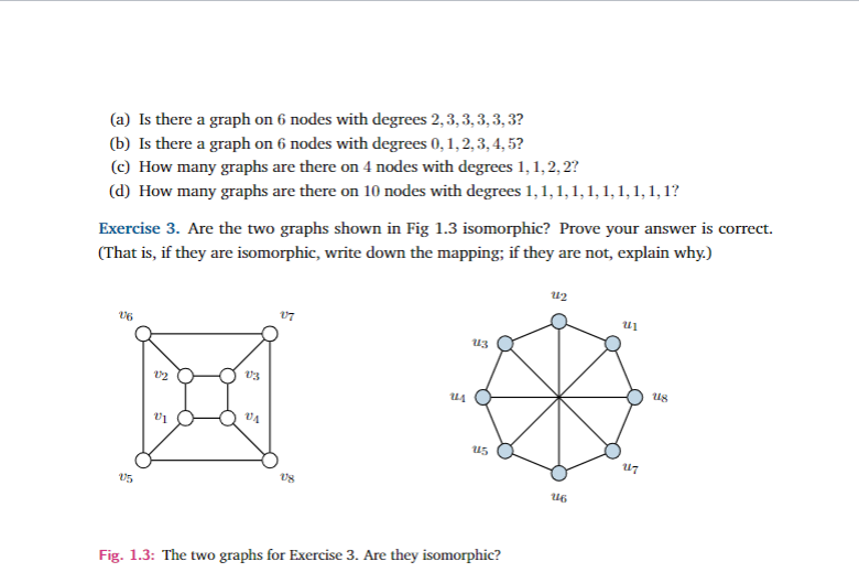 Solved A Is There A Graph On 6 Nodes With Degrees