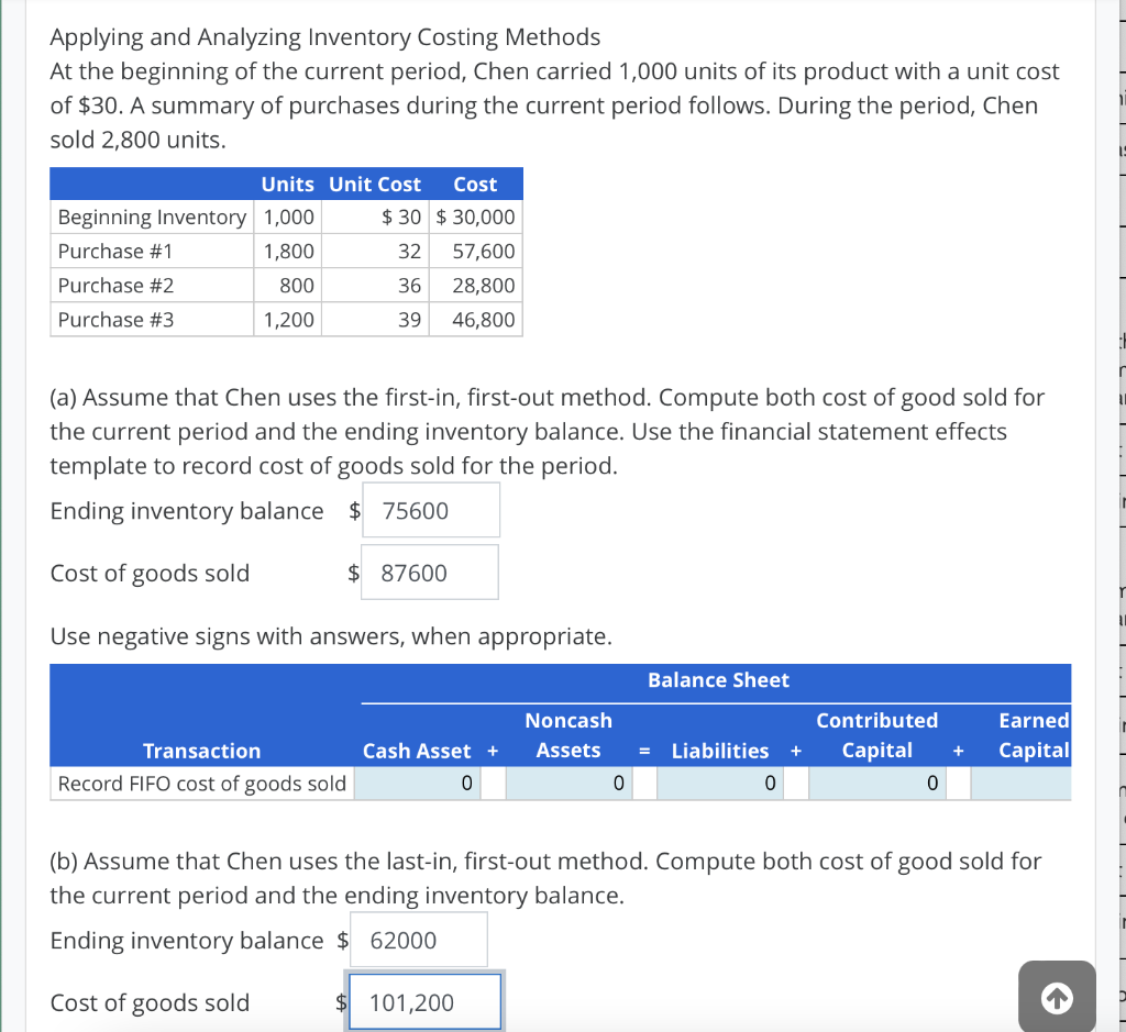 Solved Applying and Analyzing Inventory Costing Methods At | Chegg.com