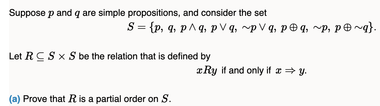 Solved Suppose p and q are simple propositions, and consider | Chegg.com