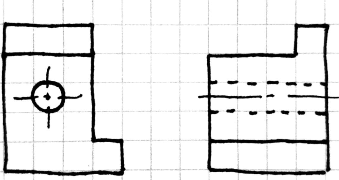 [Solved]: Draw the orthographic projections (front, top an