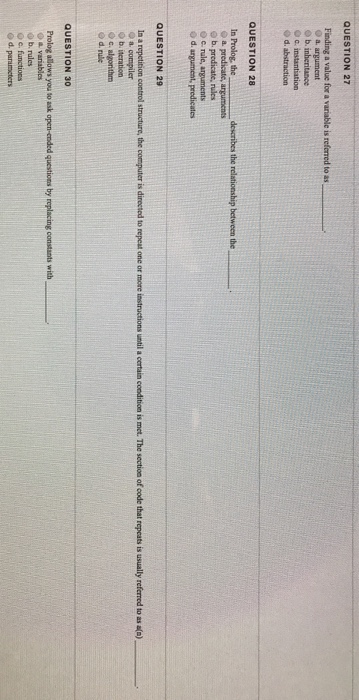 Solved Finding A Value For A Variable Is Referred To As