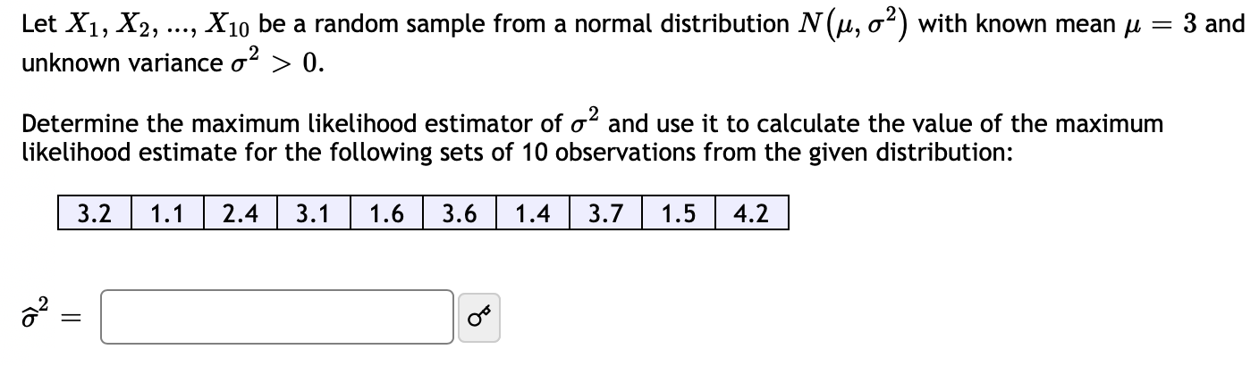 Solved Let X1, X2, ..., X10 be a random sample from a normal | Chegg.com