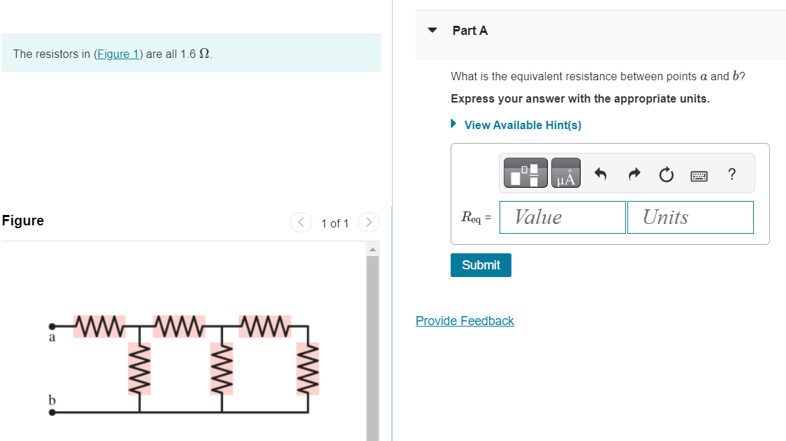 Solved Please answer Part AThe resistors in (Figure 1) ﻿are | Chegg.com